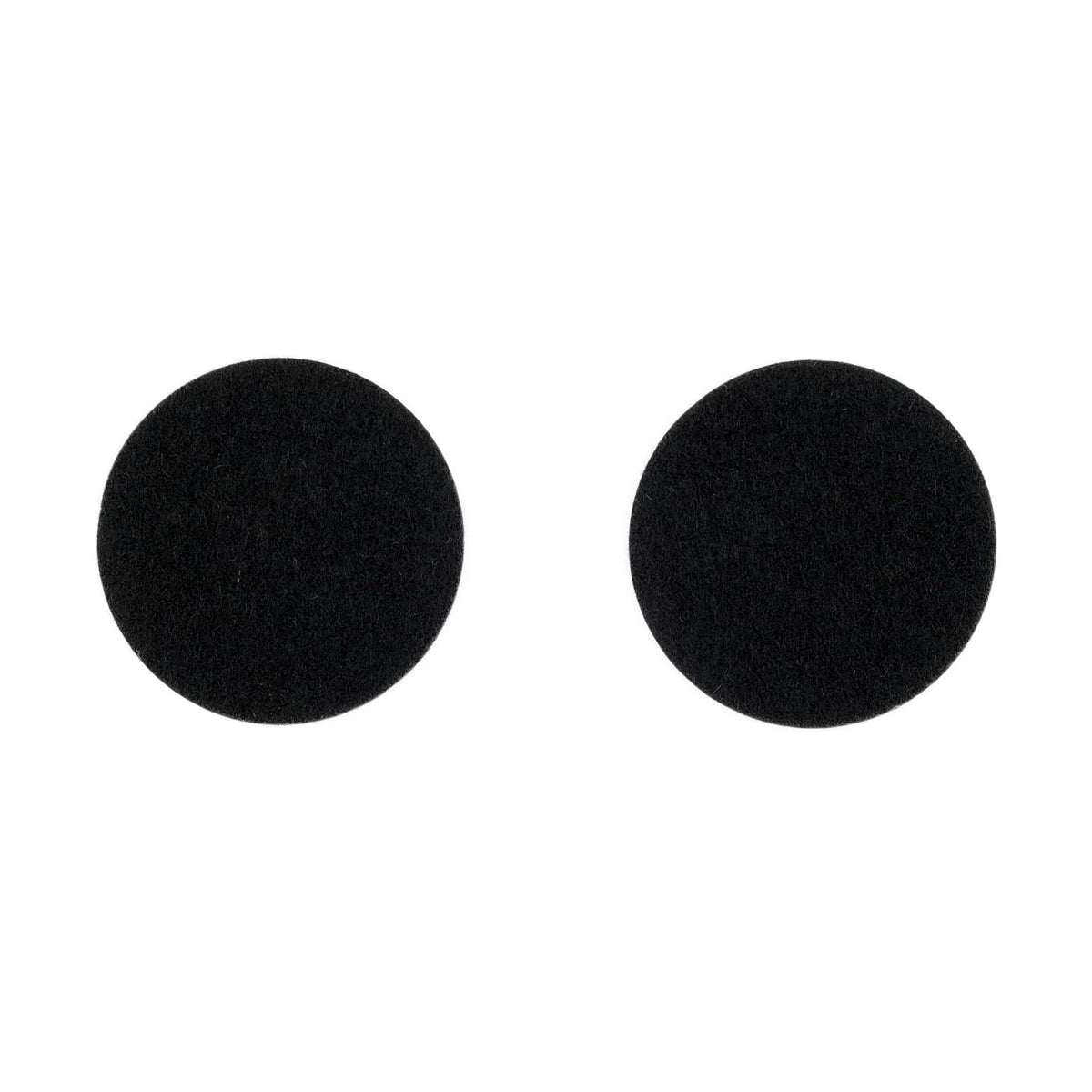 HEY-SIGN Felt Coasters | Round 9cm | Black | 100% Merino Wool – Felt & Co.