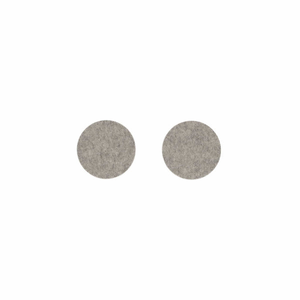 HEY-SIGN Felt Coasters | 9cm round | Light Grey | 100% Merino Wool ...