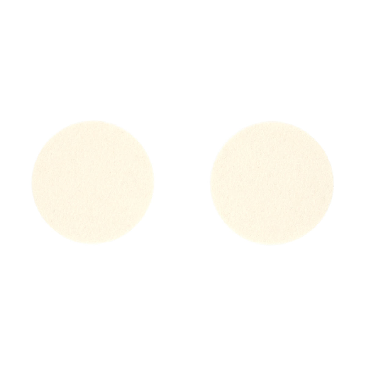 HEY-SIGN Felt Coasters | Round 9cm | White | 100% Merino Wool – Felt & Co.