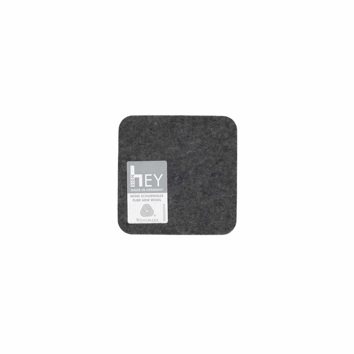 HEY-SIGN Felt Coasters | Square 9cm | Charcoal | 100% Merino Wool ...