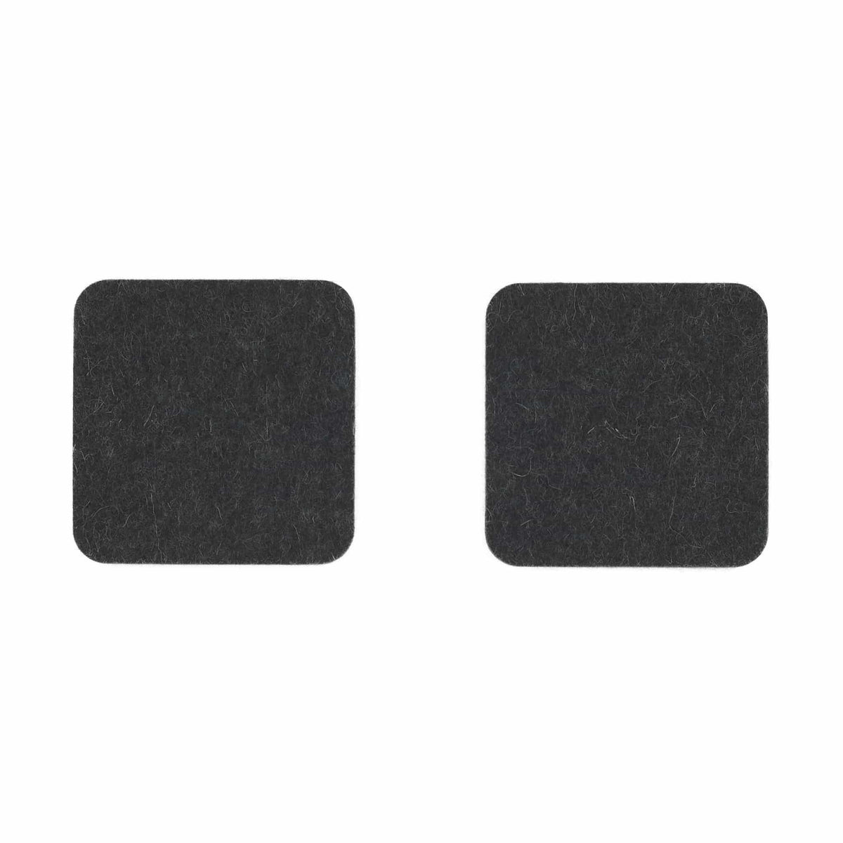 HEY-SIGN Felt Coasters | Square 9cm | Graphite | 100% Merino Wool ...