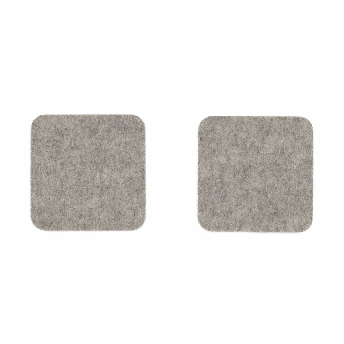 HEY-SIGN Felt Coasters | Square 9cm | Light Grey | 100% Merino Wool ...